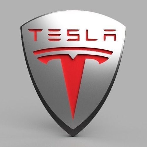 Tesla 3d logo 2 3D model | CGTrader