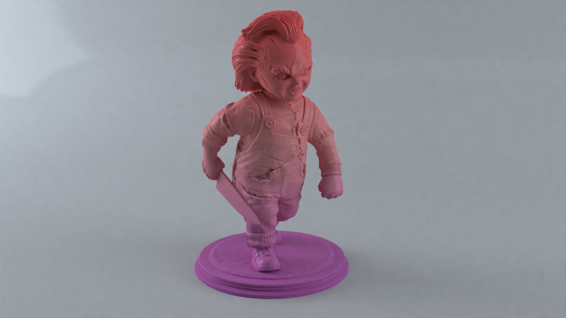 Chucky Sculpture 3D model 3D printable | CGTrader
