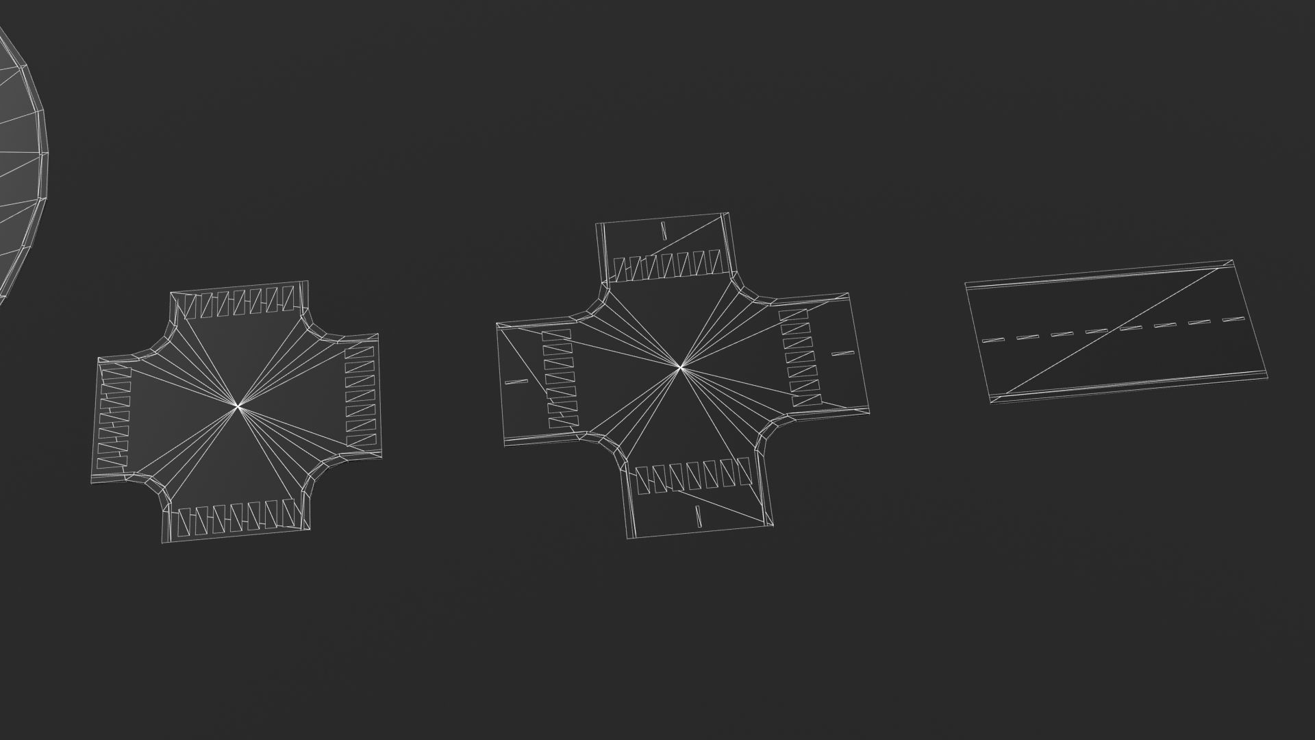 3D model Modular road pack VR / AR / low-poly | CGTrader