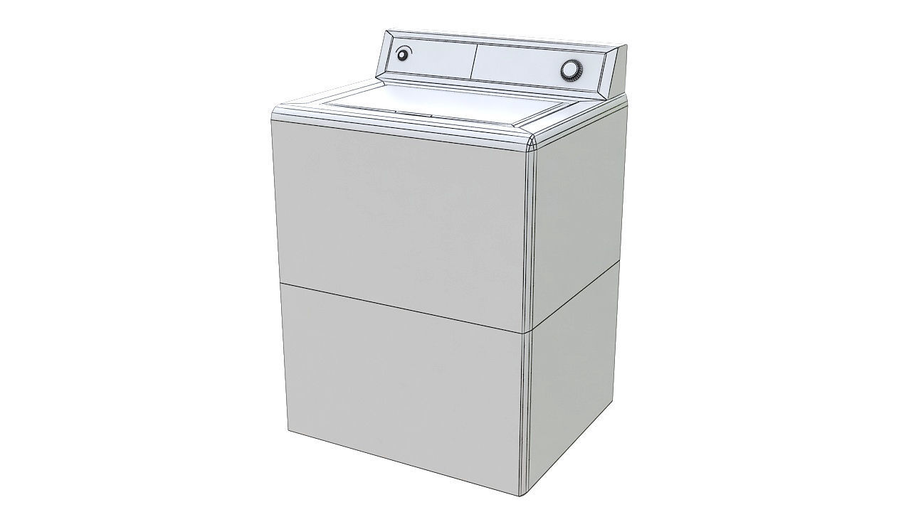 washing machine top load 3D model | CGTrader