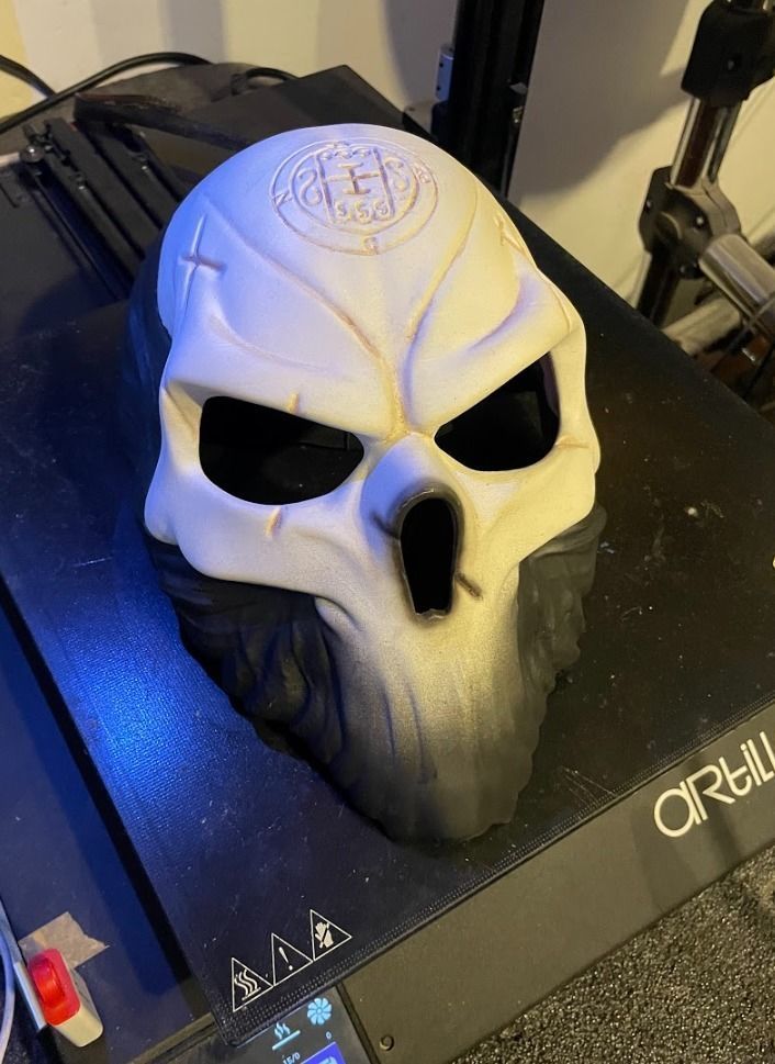 SkullMask 3d print skull mask 3D model 3D printable | CGTrader