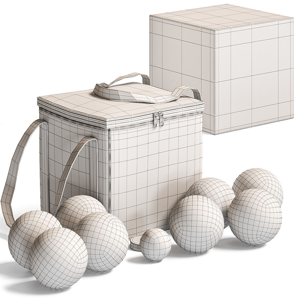 Bocce set Idle Banter Games 3D model | CGTrader
