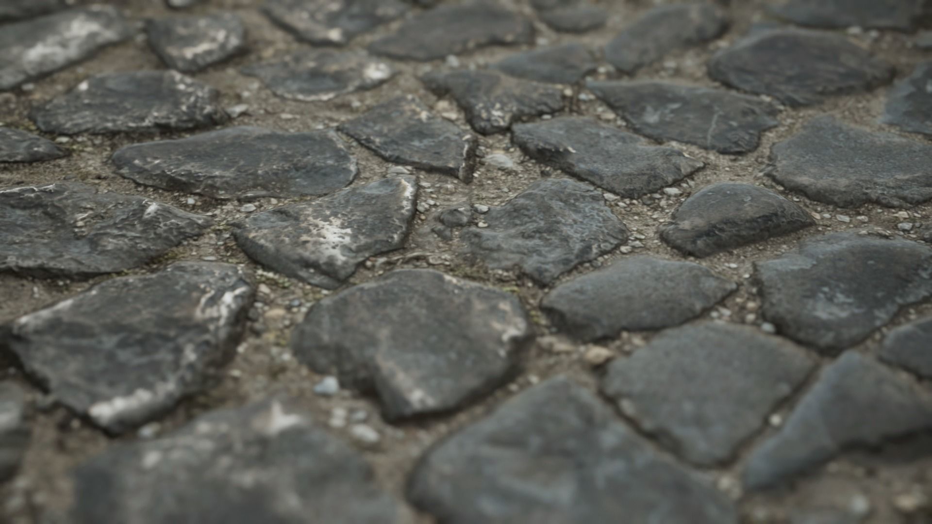 Black cobblestone seamless PBR texture Texture | CGTrader