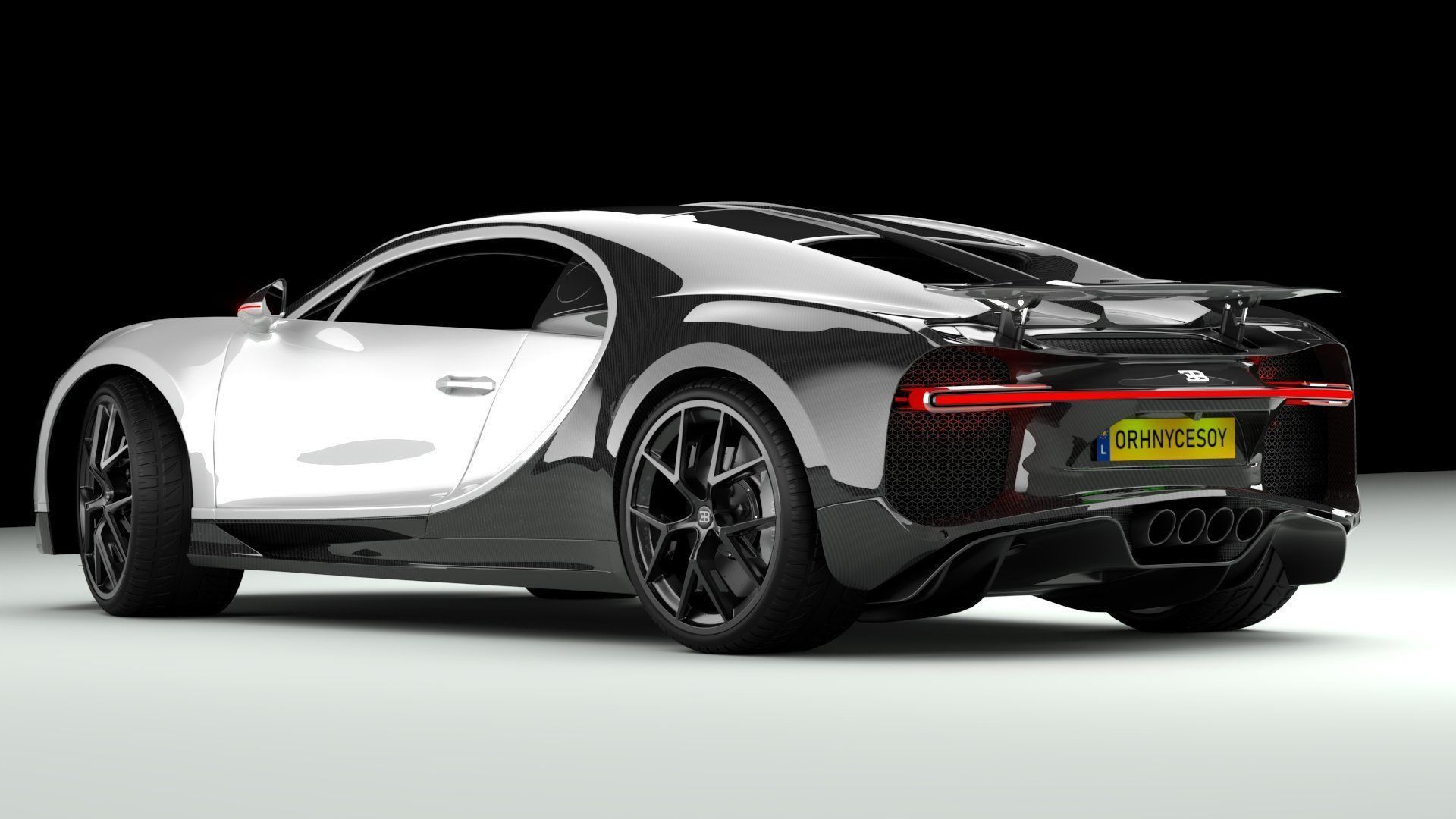 Bugatti Chiron Sport 2021 White Premium 3D model animated | CGTrader