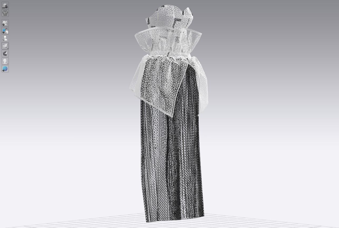 Womens black jumpsuit with an Arabic sadu print 3D model | CGTrader