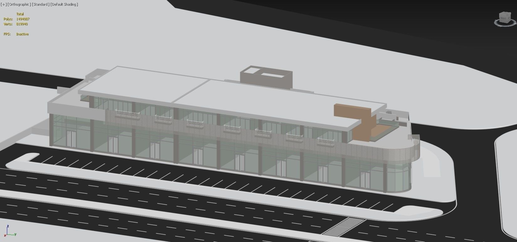 Commercial Office Building V1 3D model | CGTrader