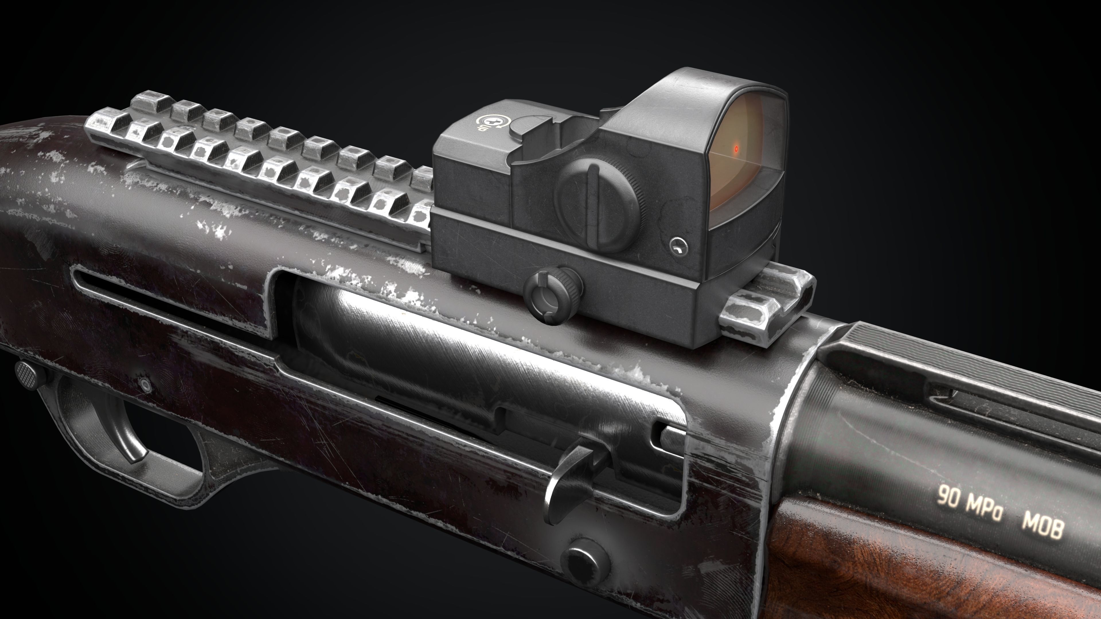 3D model MP-153 Semi-Automatic Shotgun VR / AR / low-poly | CGTrader