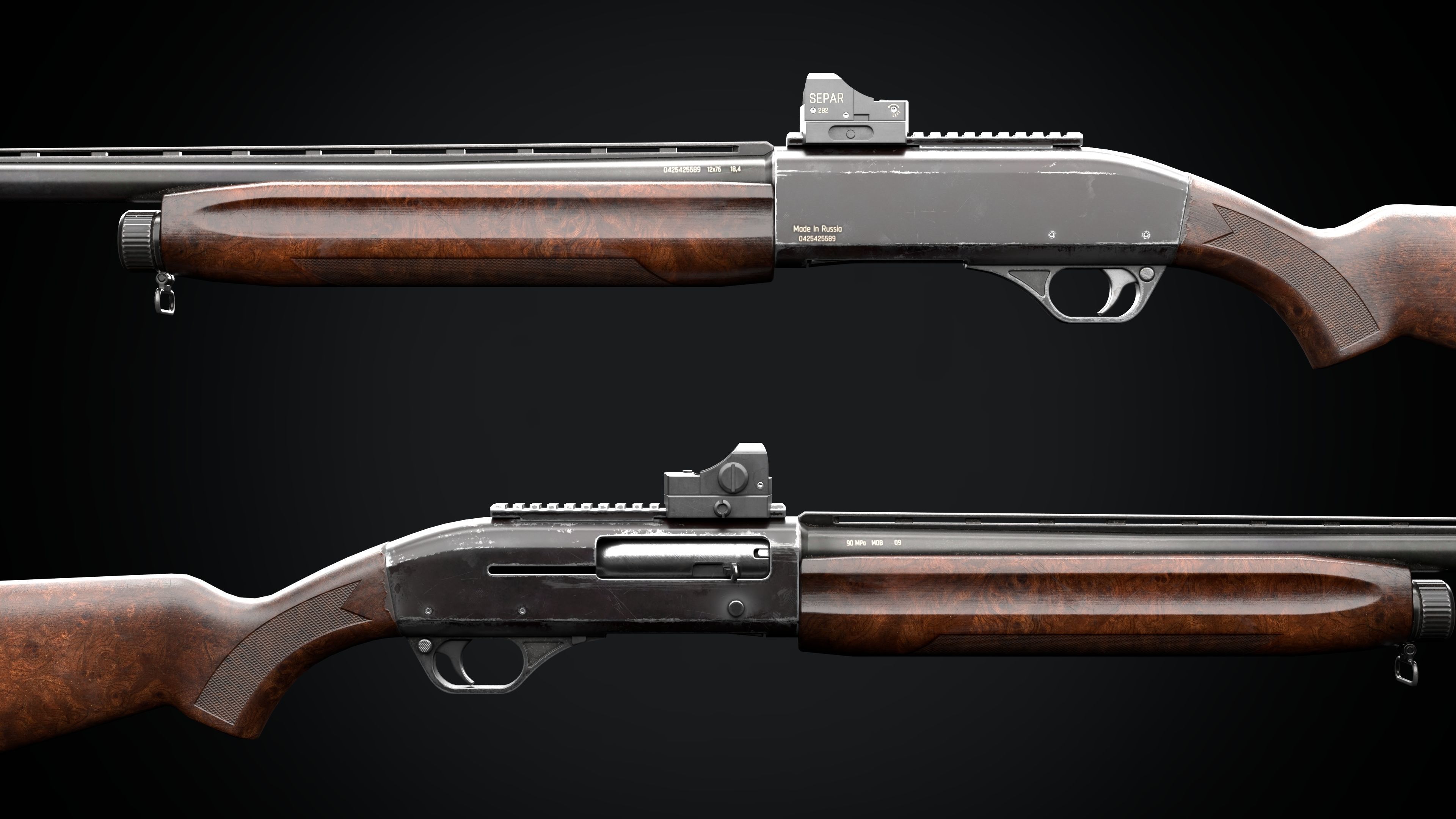 3D model MP-153 Semi-Automatic Shotgun VR / AR / low-poly | CGTrader