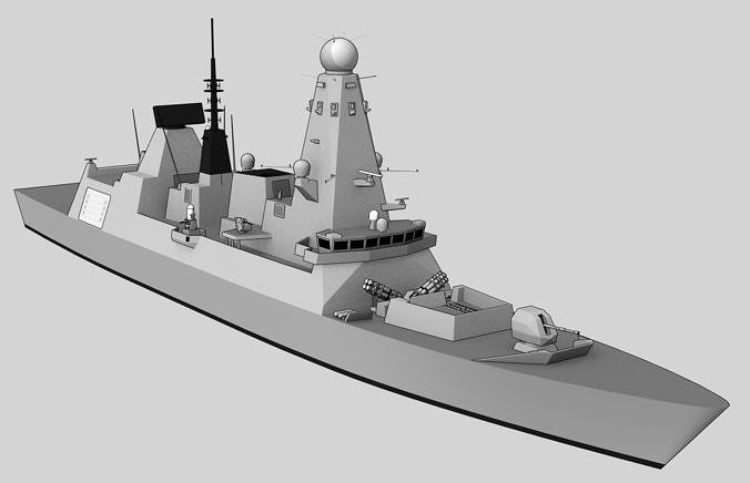 3D model DDG Type 45 Daring class VR / AR / low-poly | CGTrader