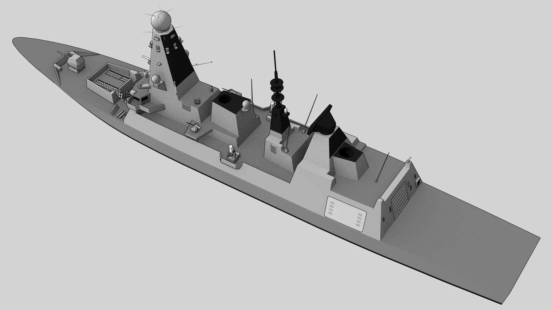 3D model DDG Type 45 Daring class VR / AR / low-poly | CGTrader