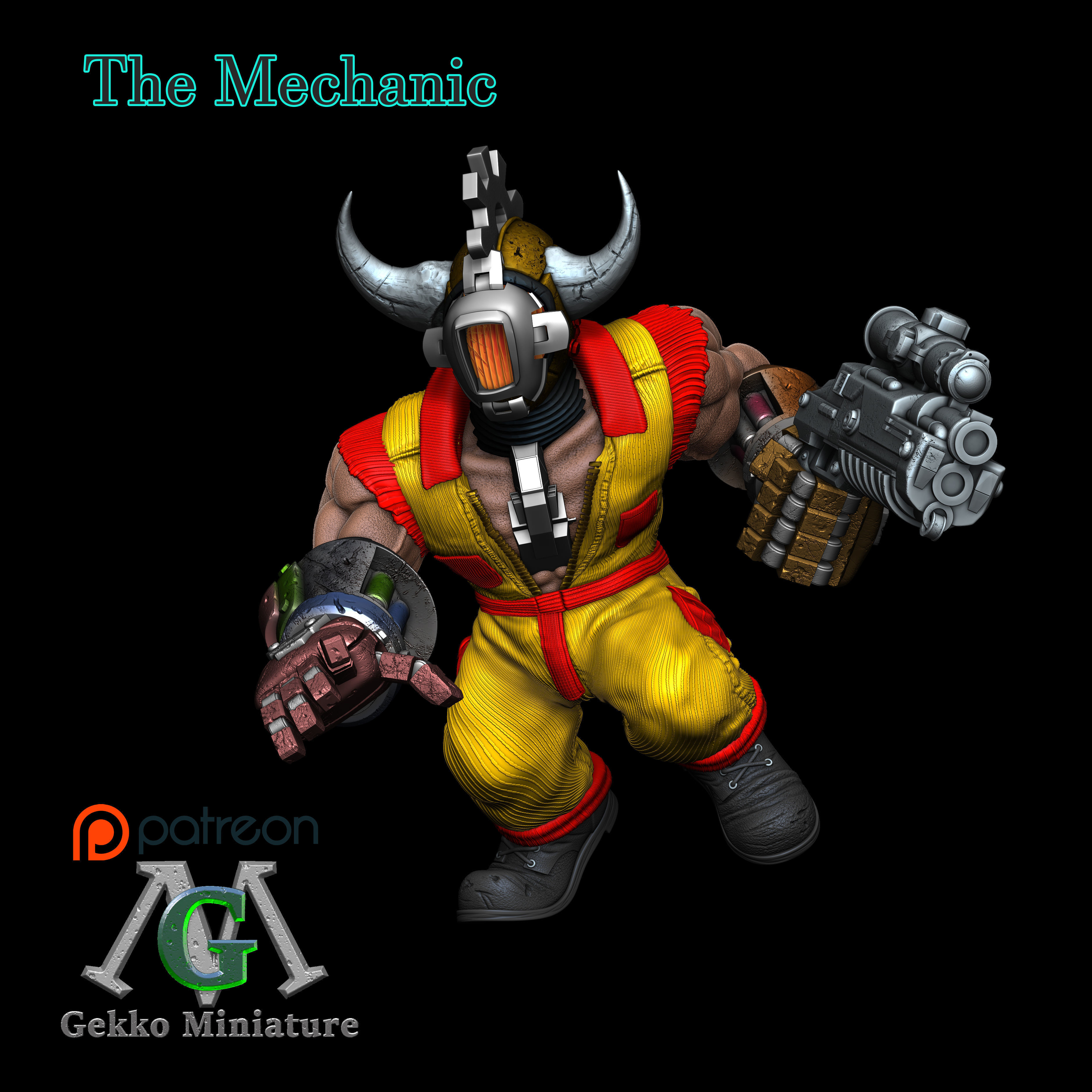 The Mechanic 4 Poses 3D model 3D printable | CGTrader
