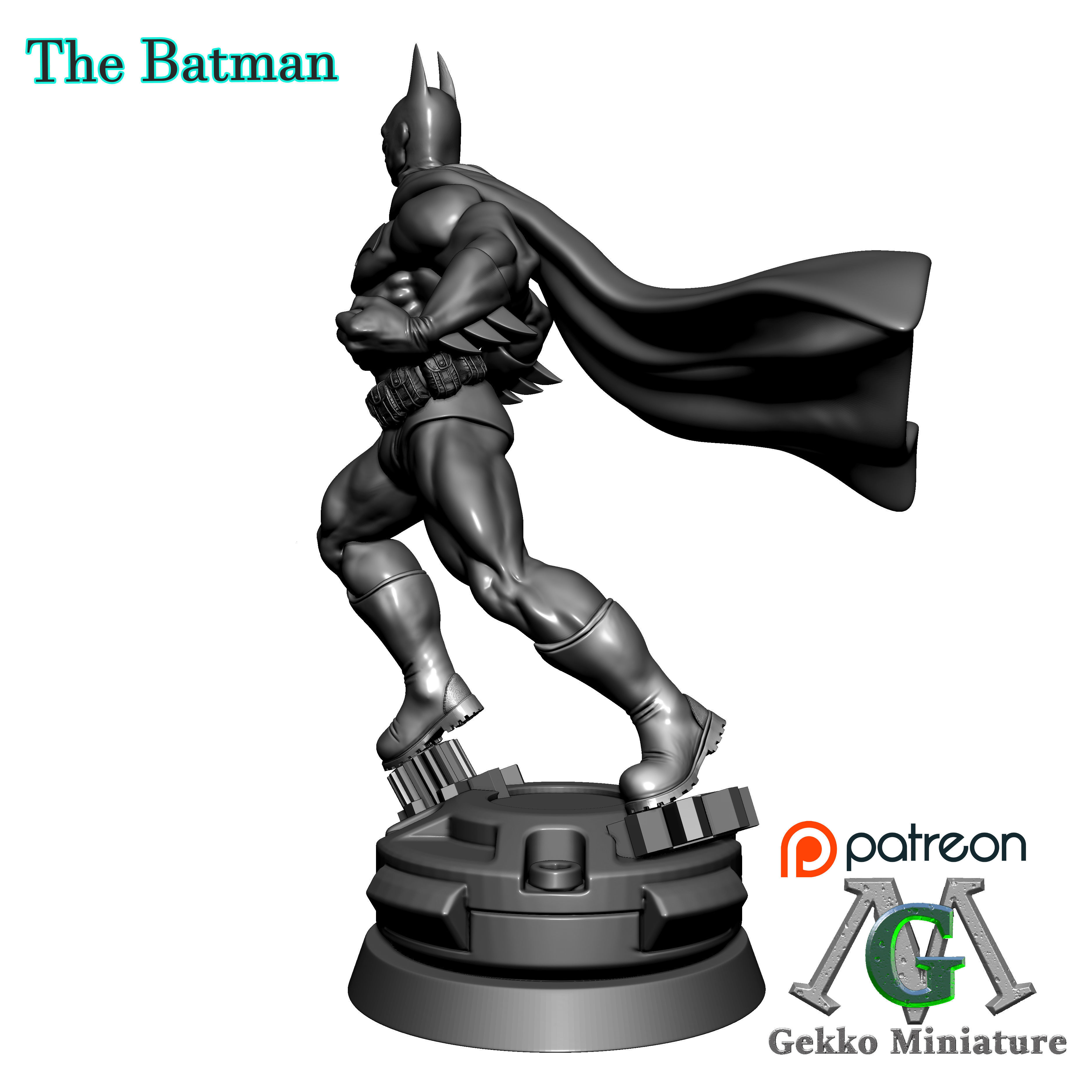 Batman 75mm STL 3D Printing for Tabletop Gaming 3D model 3D printable ...