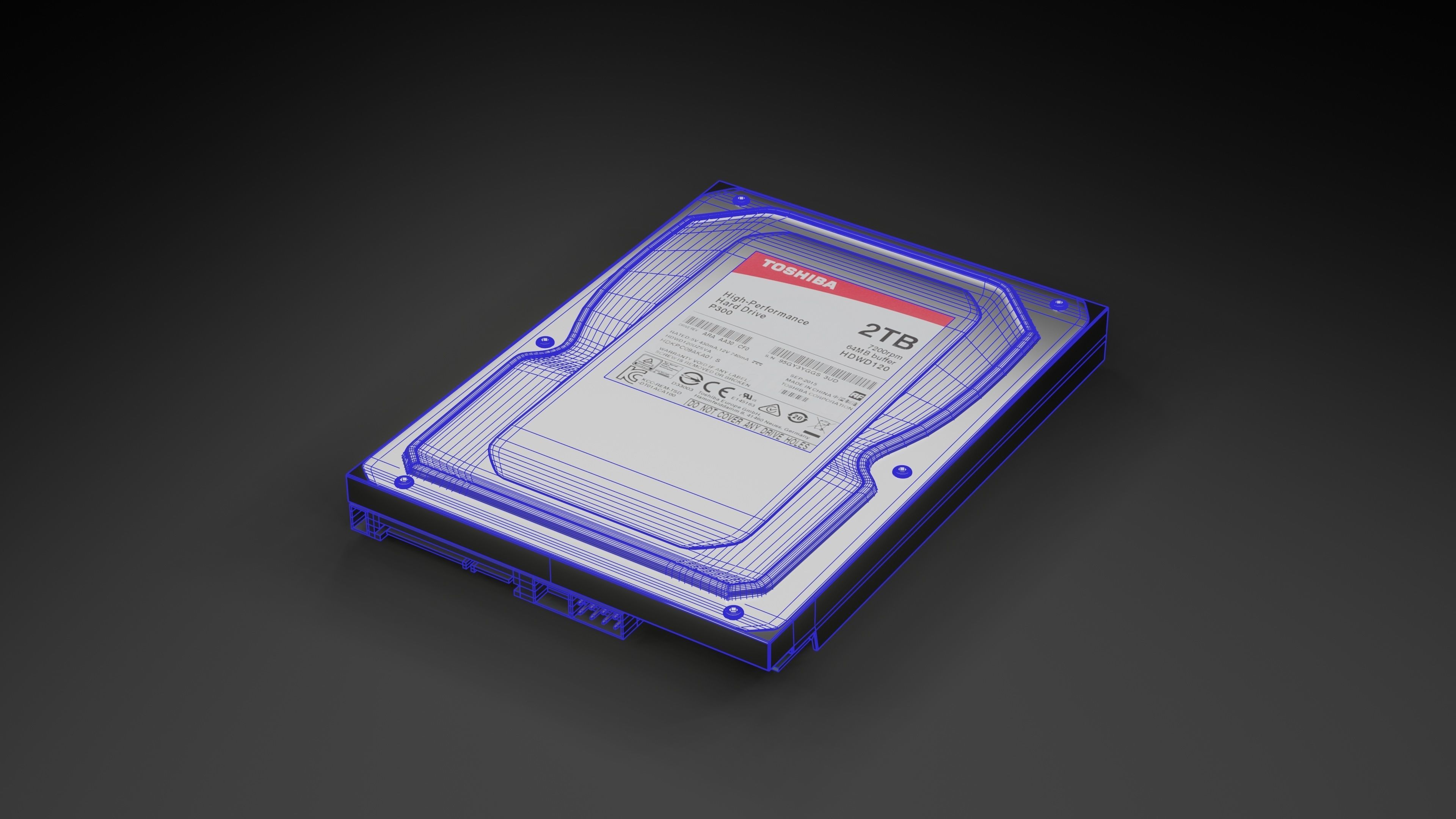 Hard disk drive HDD 3D model | CGTrader