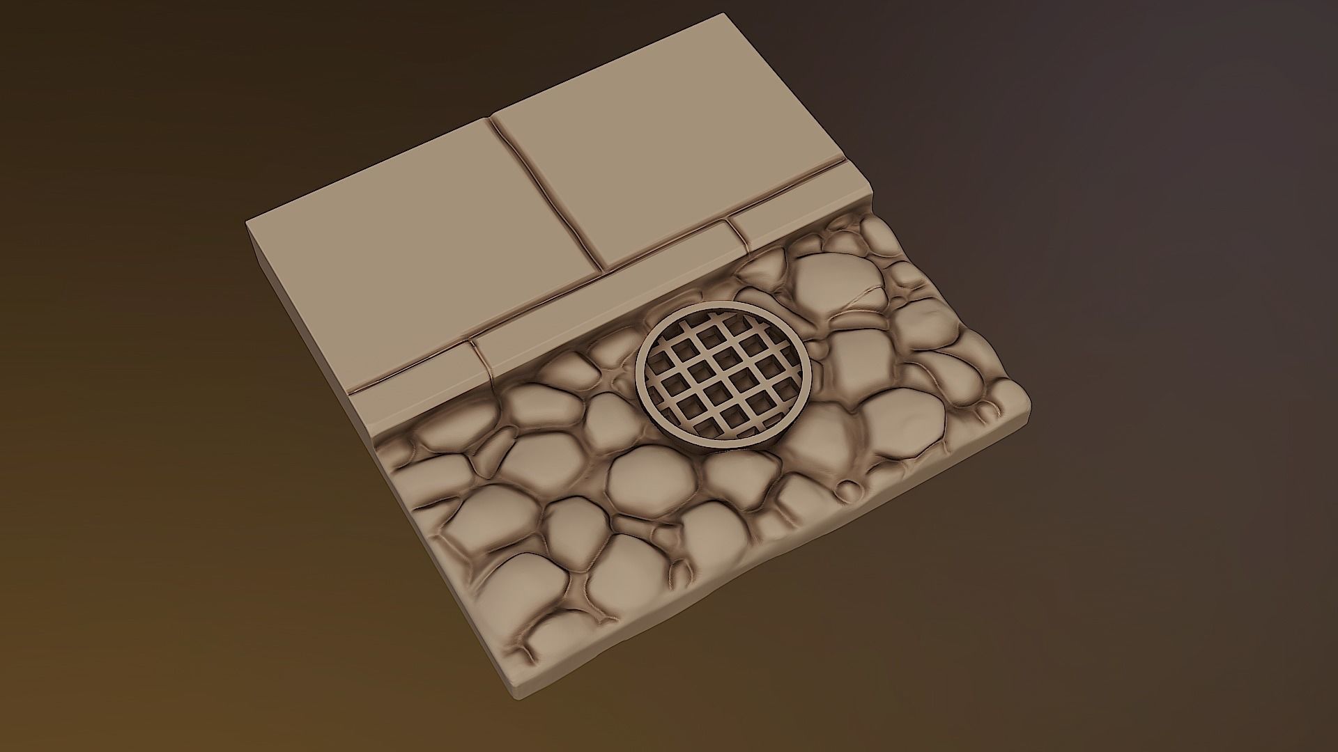Cobblestone bases 3D model 3D printable | CGTrader