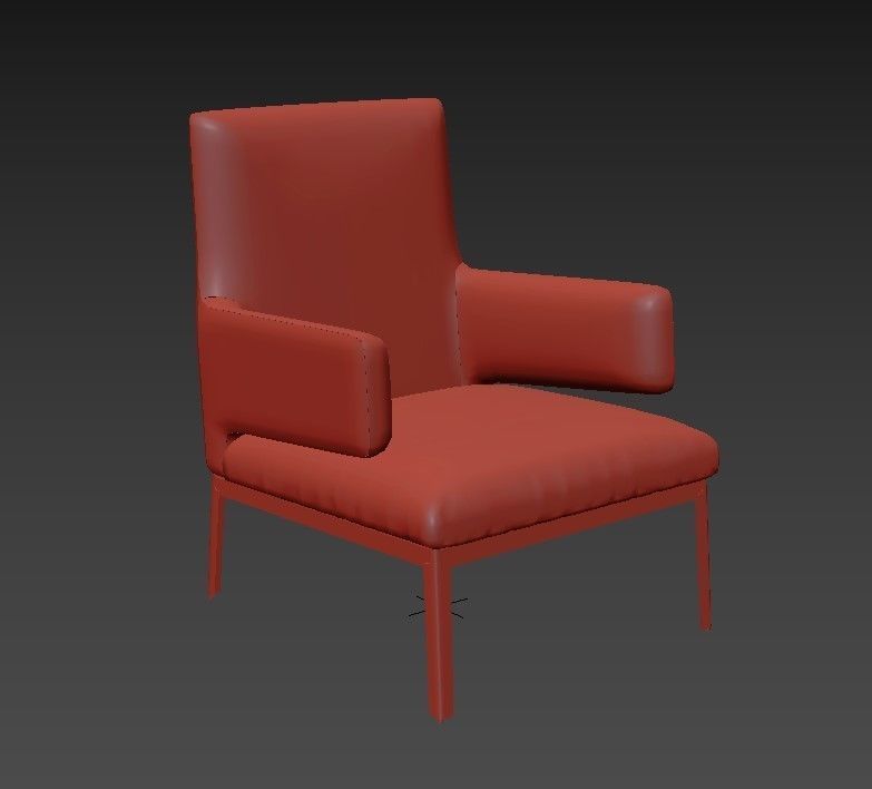 arflex hug armchair 3D model | CGTrader