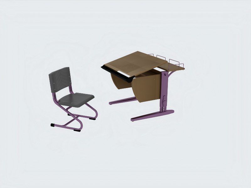 study table 3D model | CGTrader