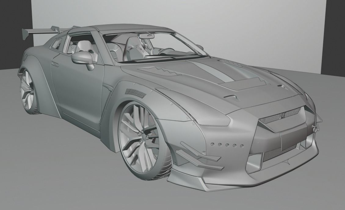 Modefied Nissan r35 3D model | CGTrader