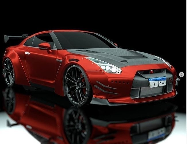 Modefied Nissan r35 3D model | CGTrader