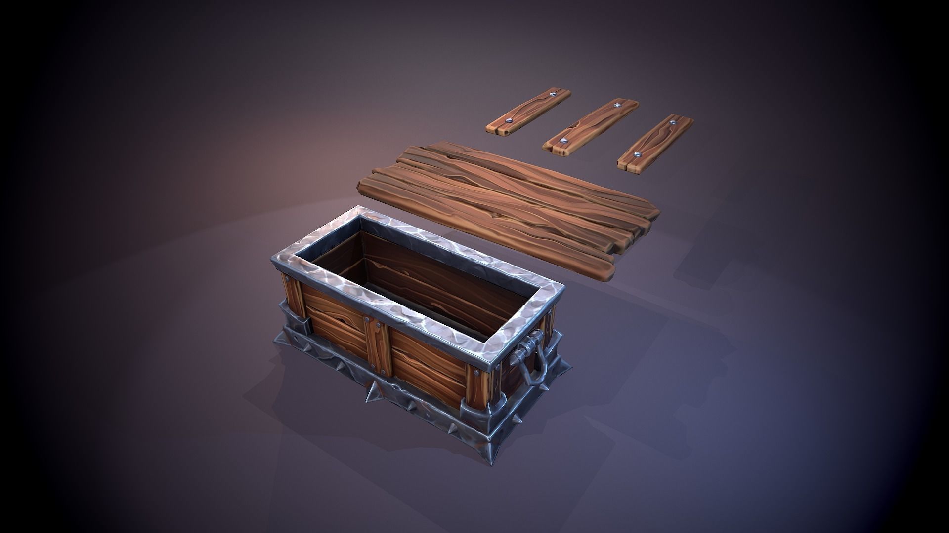 3D model Stylized Box VR / AR / low-poly | CGTrader