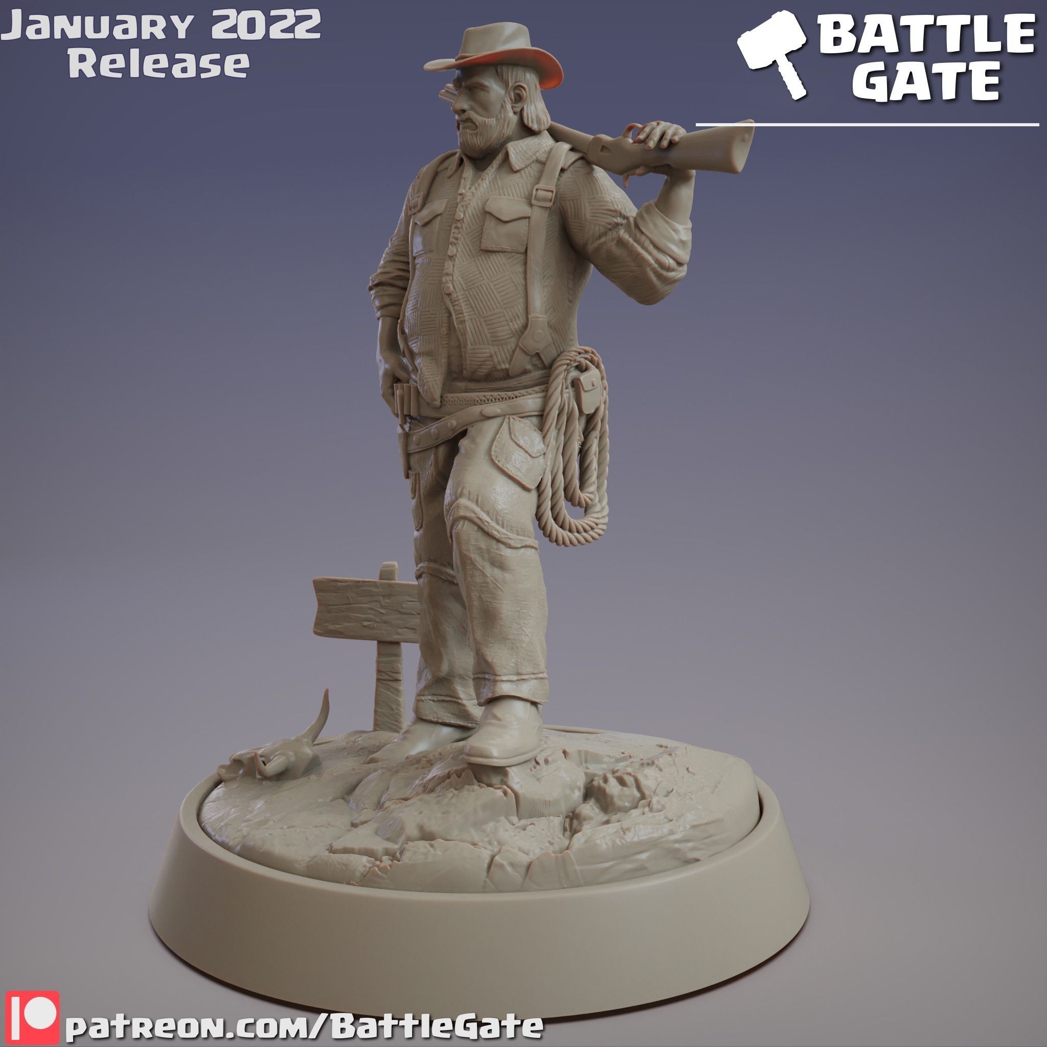 HUNTER 3D model 3D printable | CGTrader