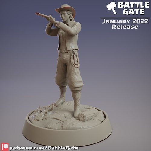 BRAVE WOMAN 3D model 3D printable | CGTrader