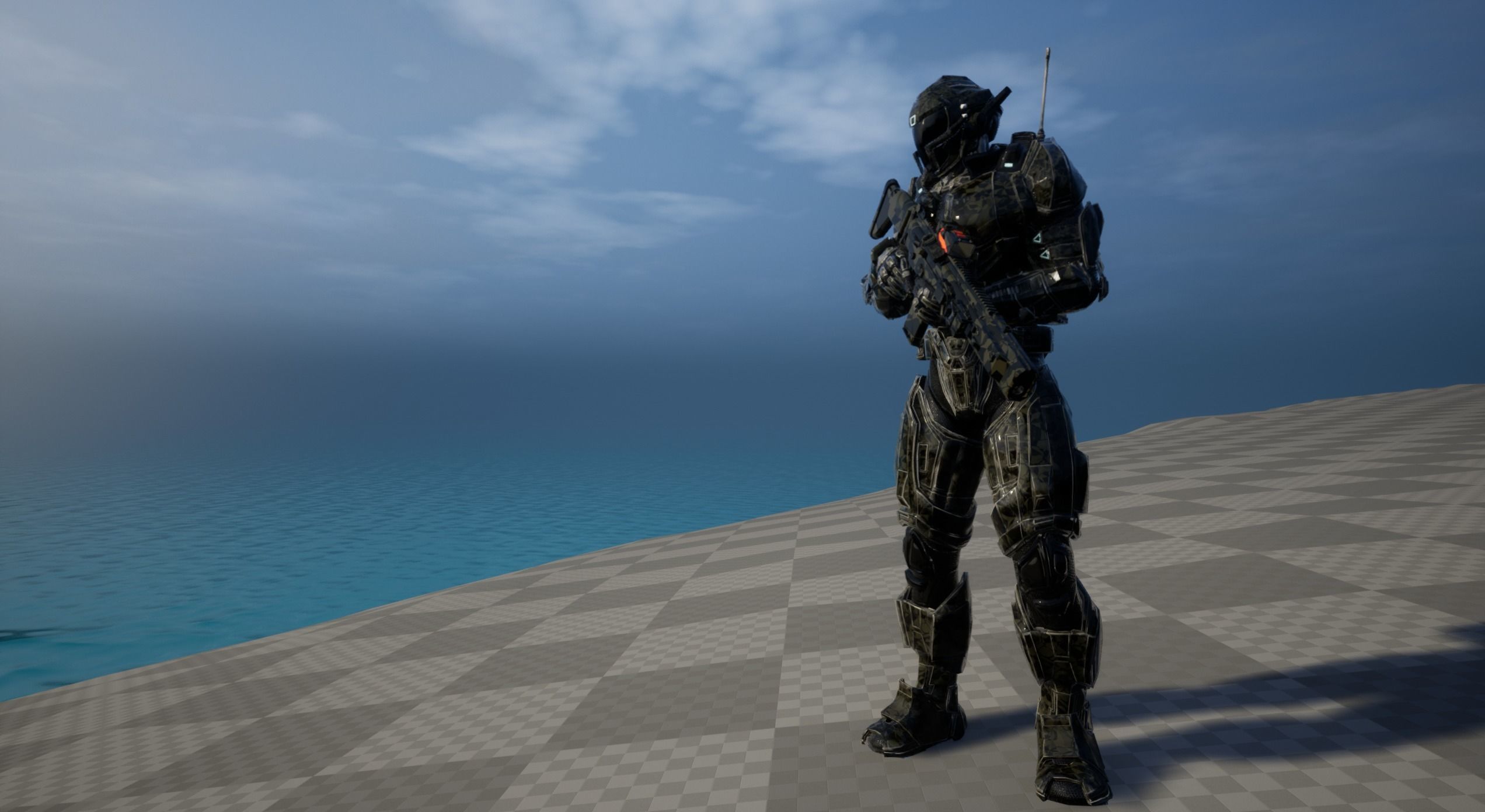 3D model Sci-fi Super Soldier - UE4 Skeleton VR / AR / low-poly | CGTrader