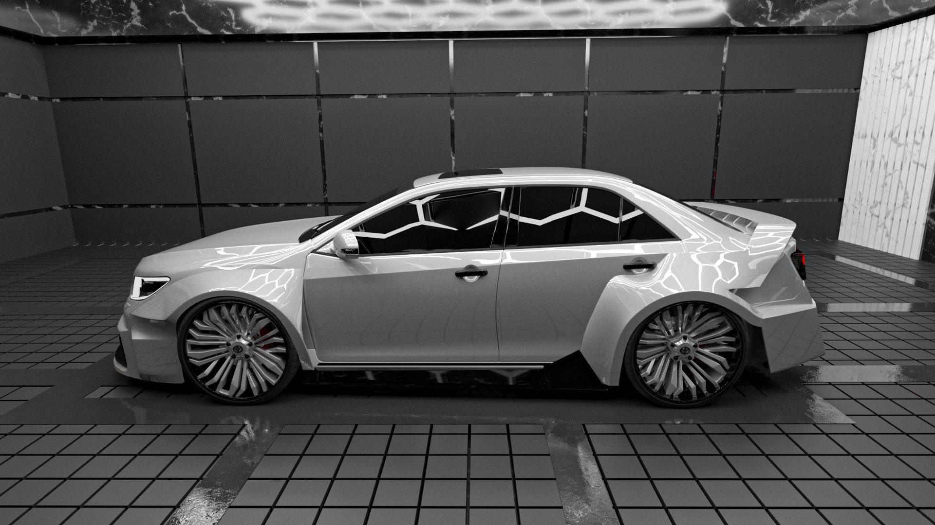 Toyota Camry 2012 tuning by Panch design 3D model | CGTrader