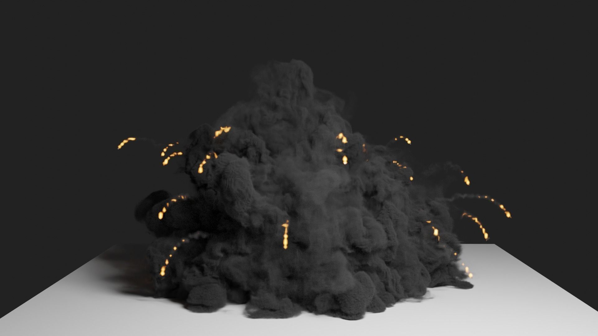Volumetric Explosion Asset Pack - 5 Simulations 3D model | CGTrader