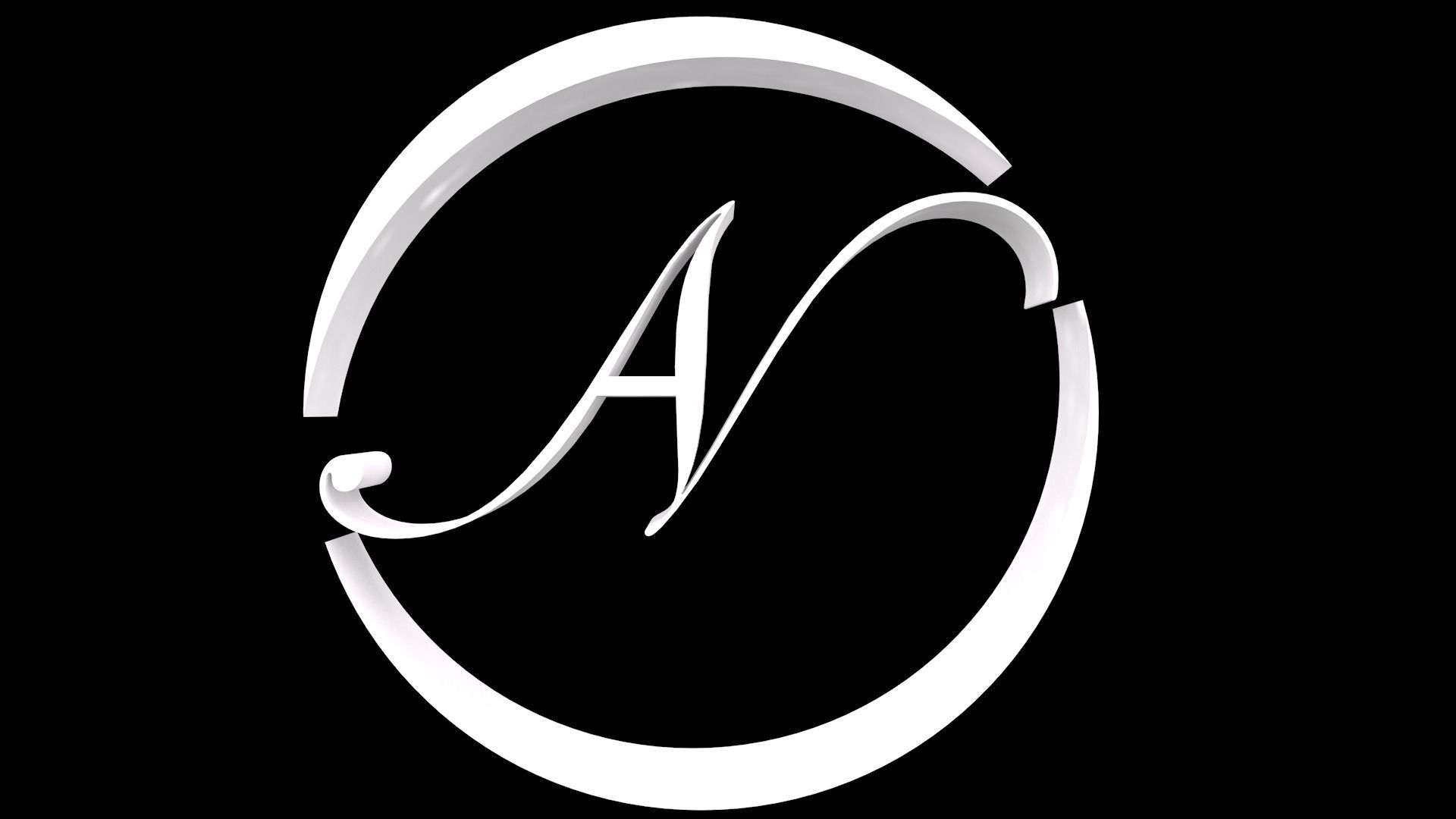 AN Logo 3D Design 3D model 3D model | CGTrader