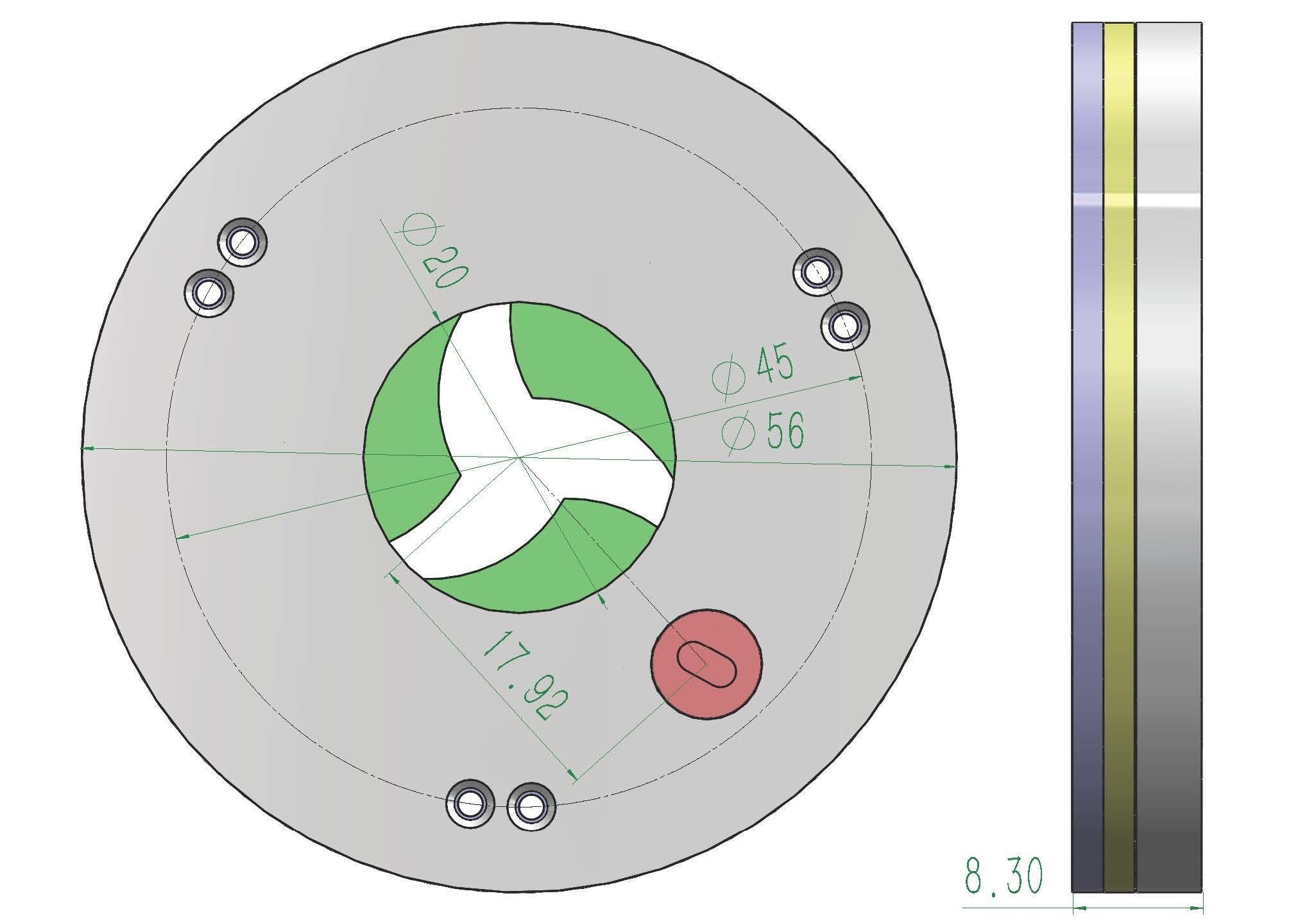 3DP3BLROD20A Iris mechanism mechanical shutter diy craft 3D model 3D ...