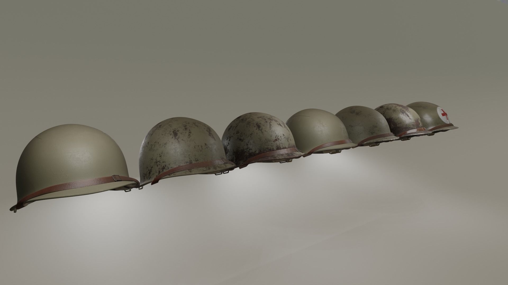 3D model Accurate M1 Army Helmet 3D Model VR / AR / low-poly | CGTrader