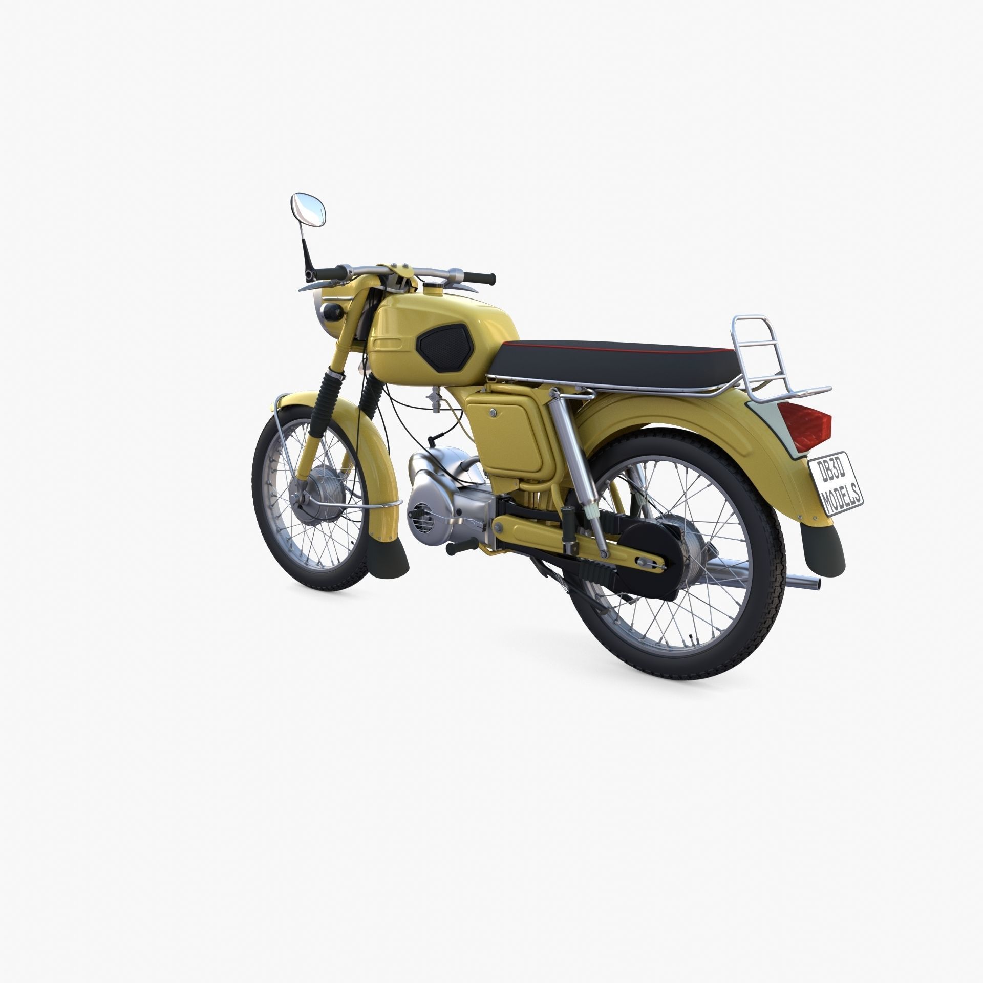 Generic motorcycle 3D model | CGTrader