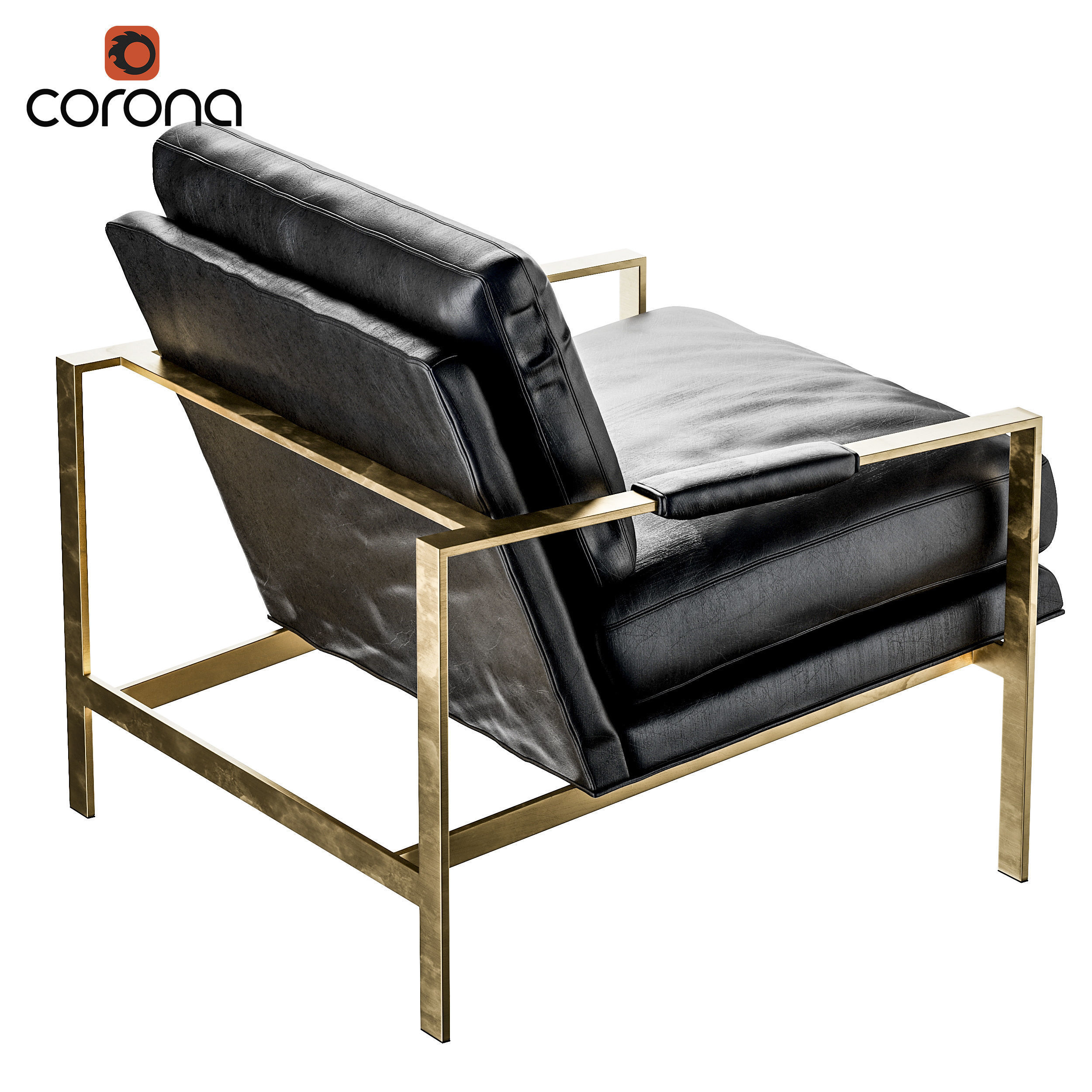 Metal Frame Armchair 3D model | CGTrader