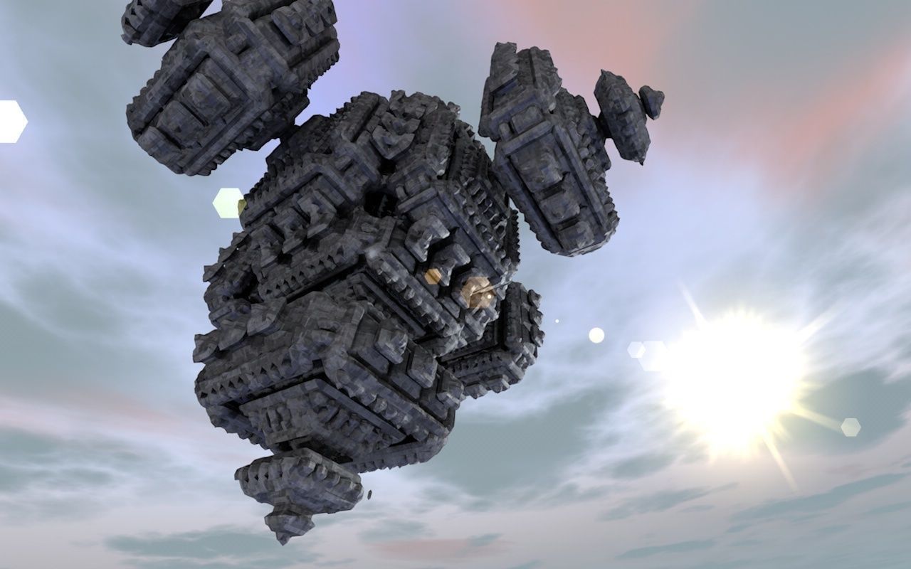 Prehistoric alien mothership free 3D model | CGTrader