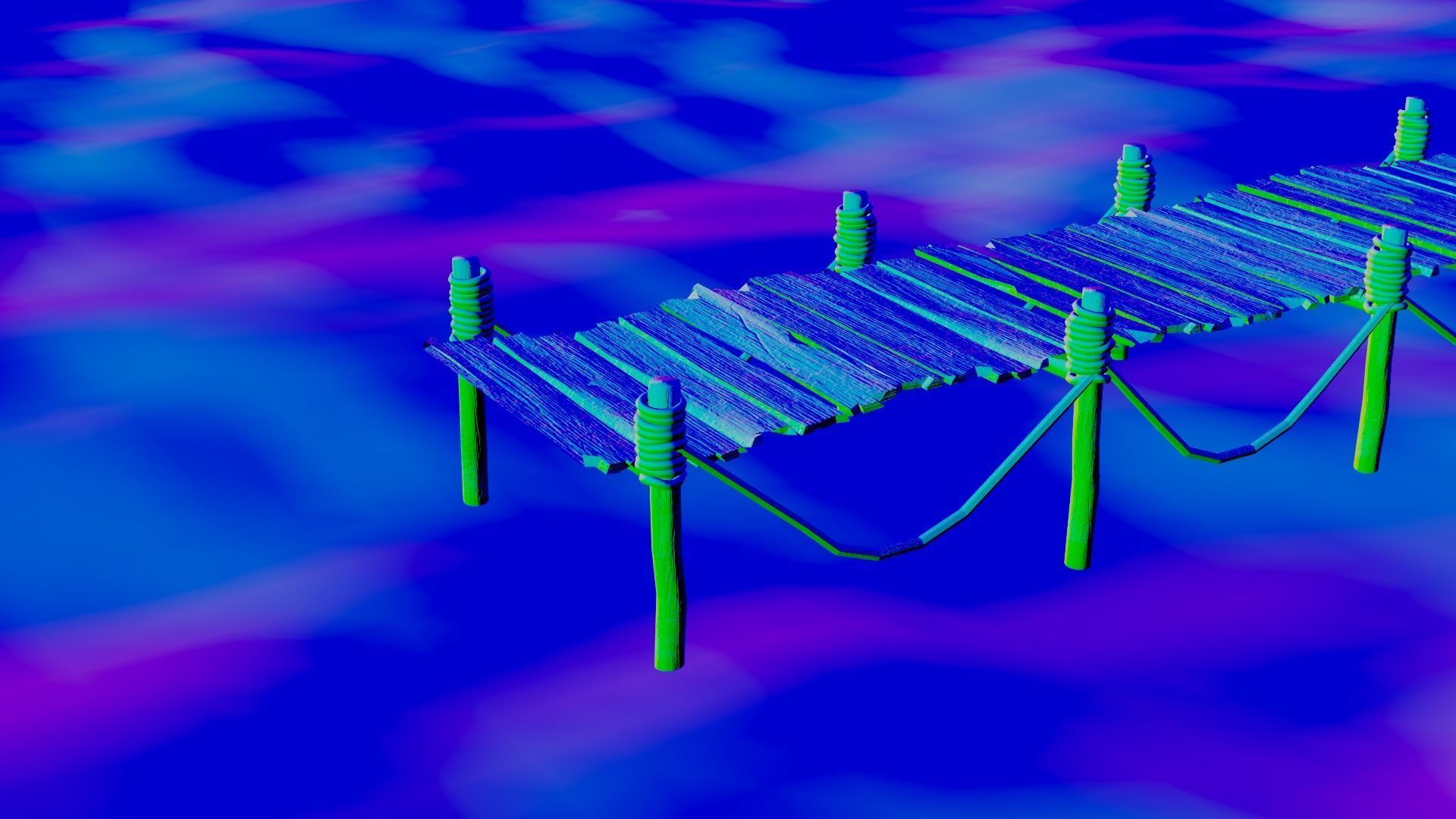 Bridge - Old Bridge - Game Ready - PBR 3D model | CGTrader