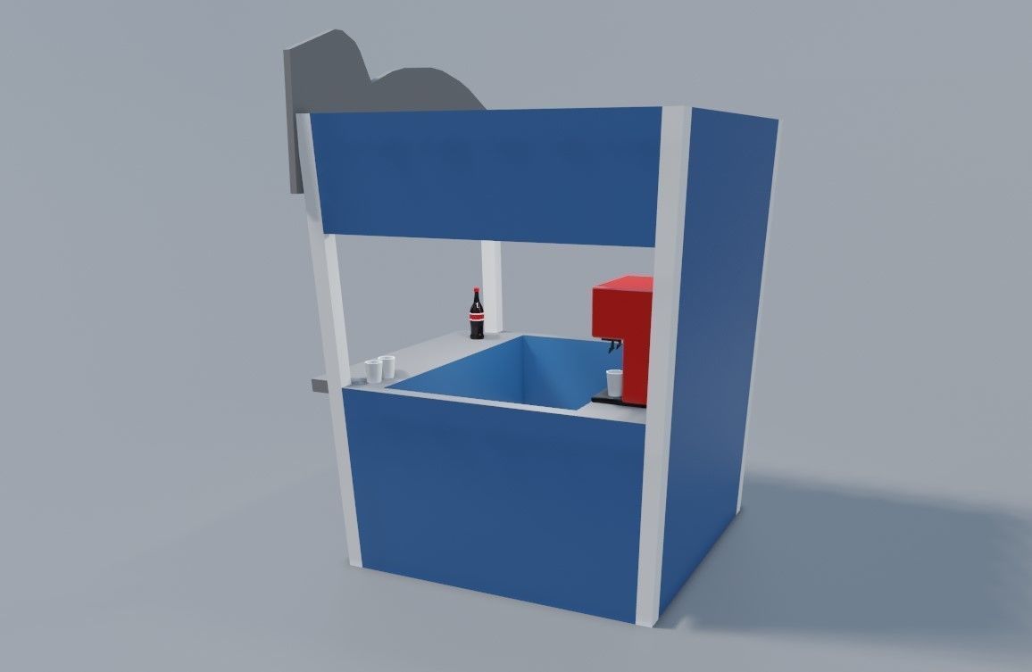 3D model Soda Stand - Shop - Refrigerante VR / AR / low-poly | CGTrader