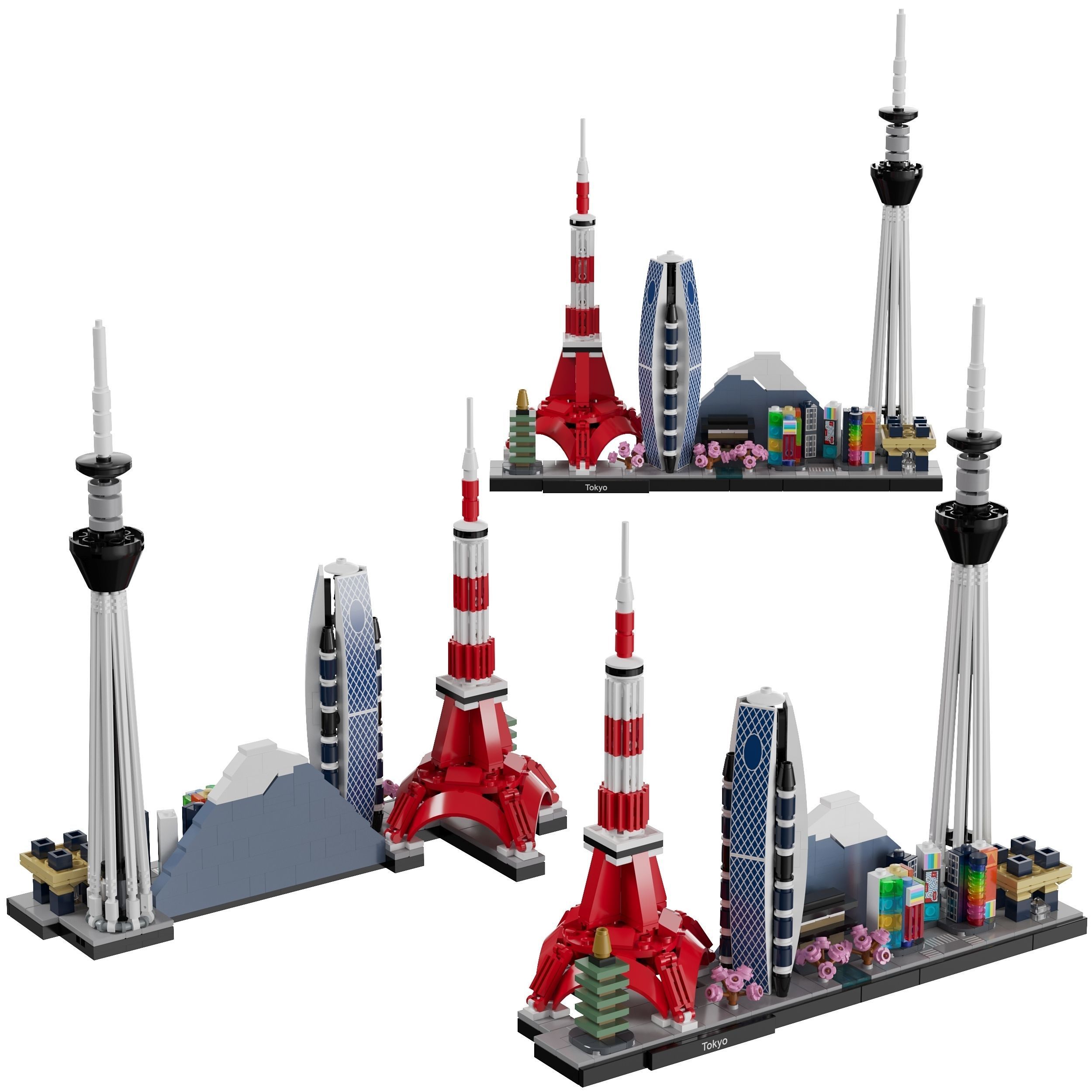 Lego Architecture Skyline - 21051 Tokyo 3D model | CGTrader