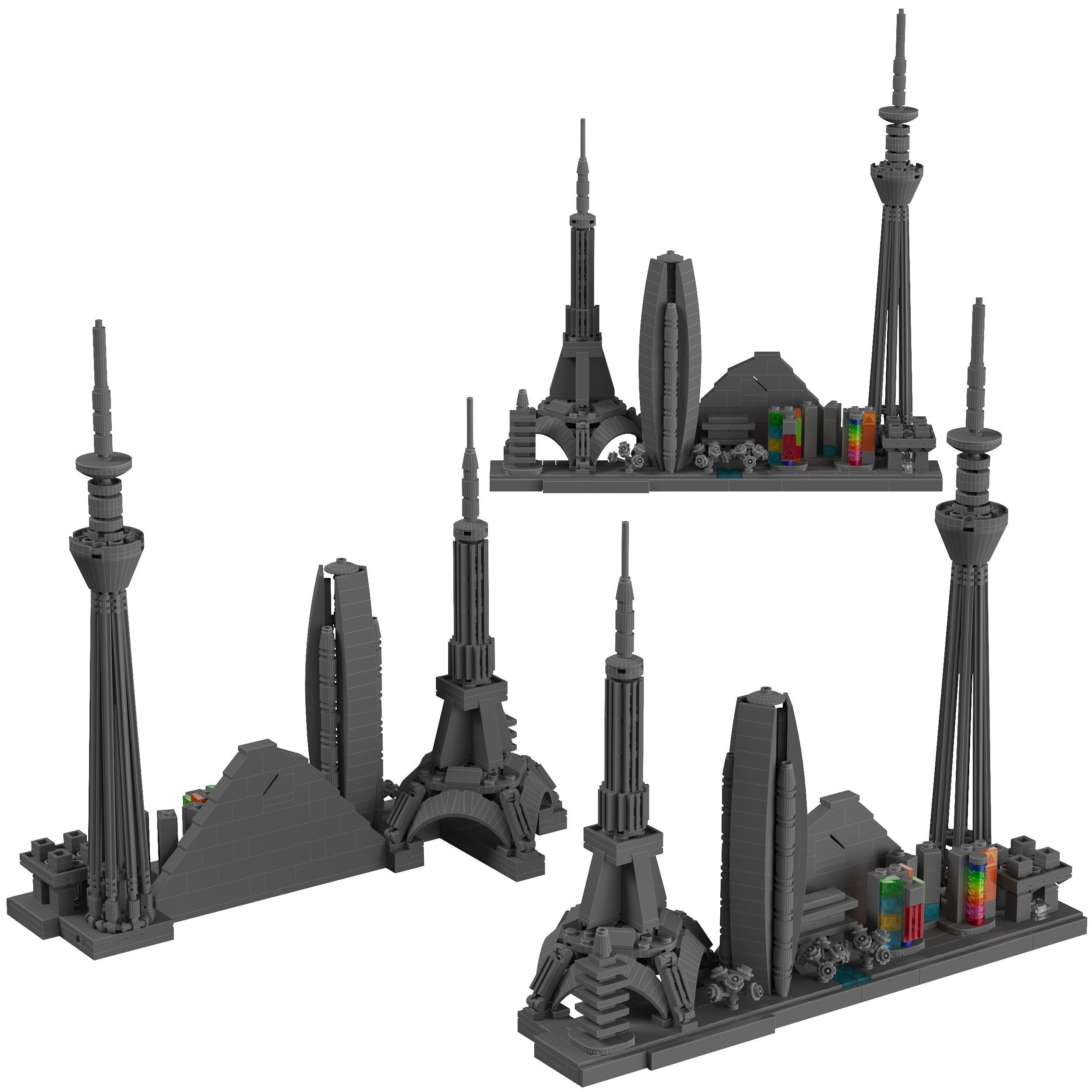 Lego Architecture Skyline - 21051 Tokyo 3D model | CGTrader