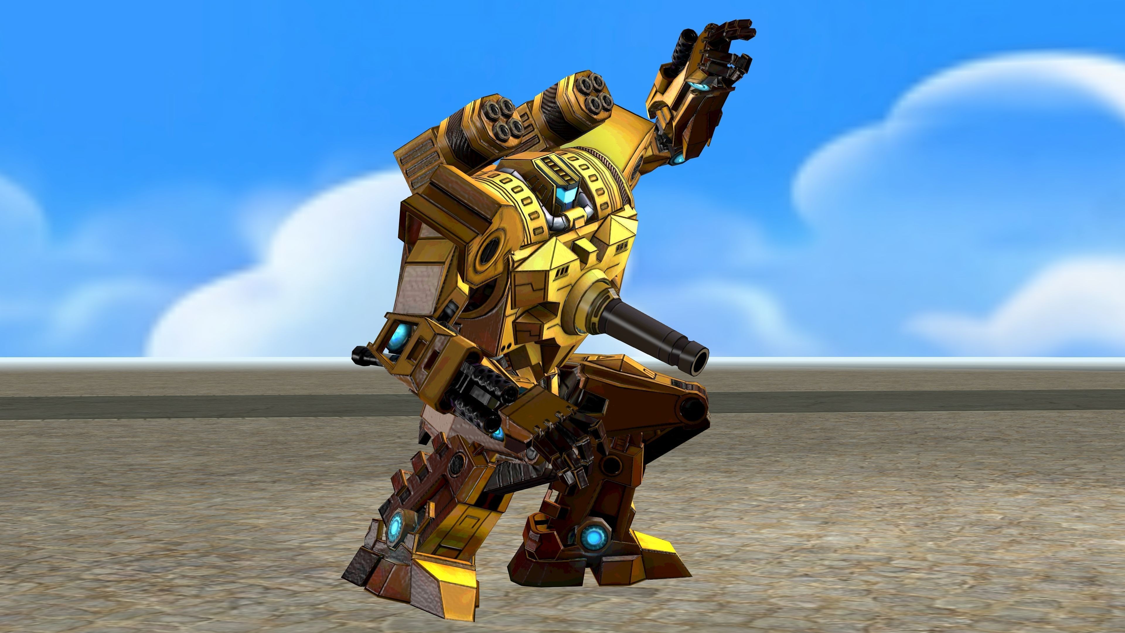 BATTLE ROBOT with Animation 3D model animated rigged | CGTrader