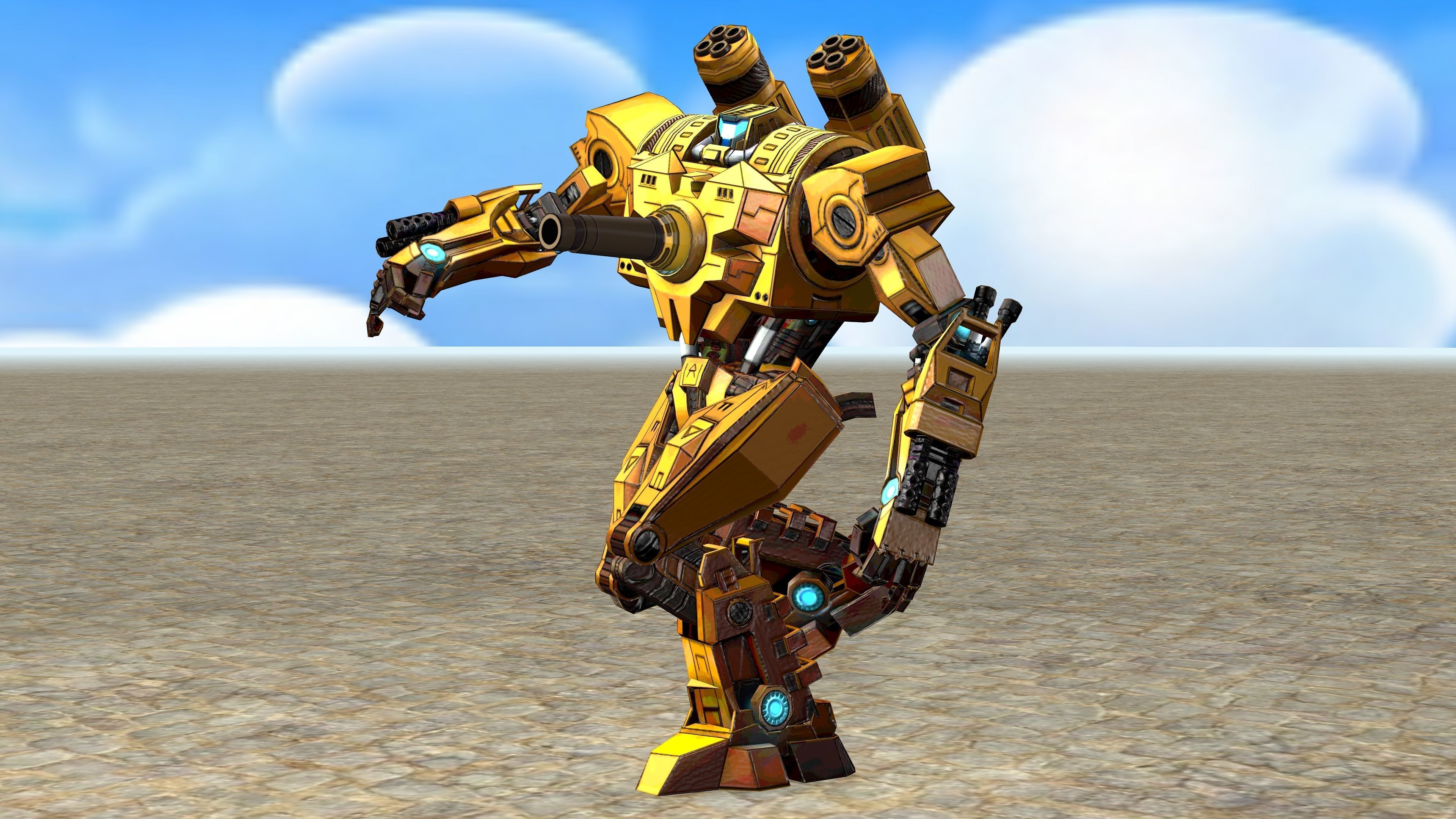BATTLE ROBOT with Animation 3D model animated rigged | CGTrader