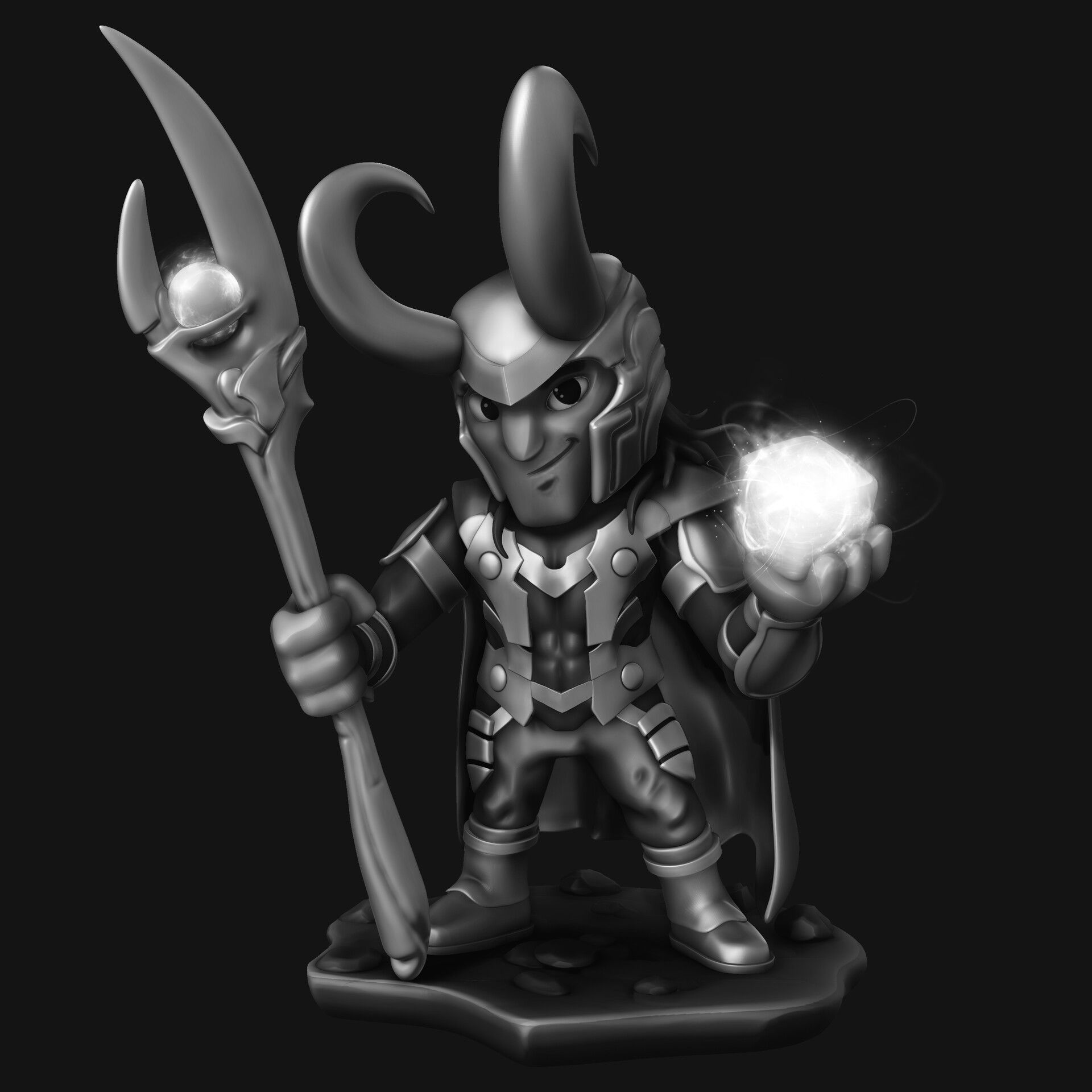 Loki STL from marvel comics 3D model 3D printable | CGTrader