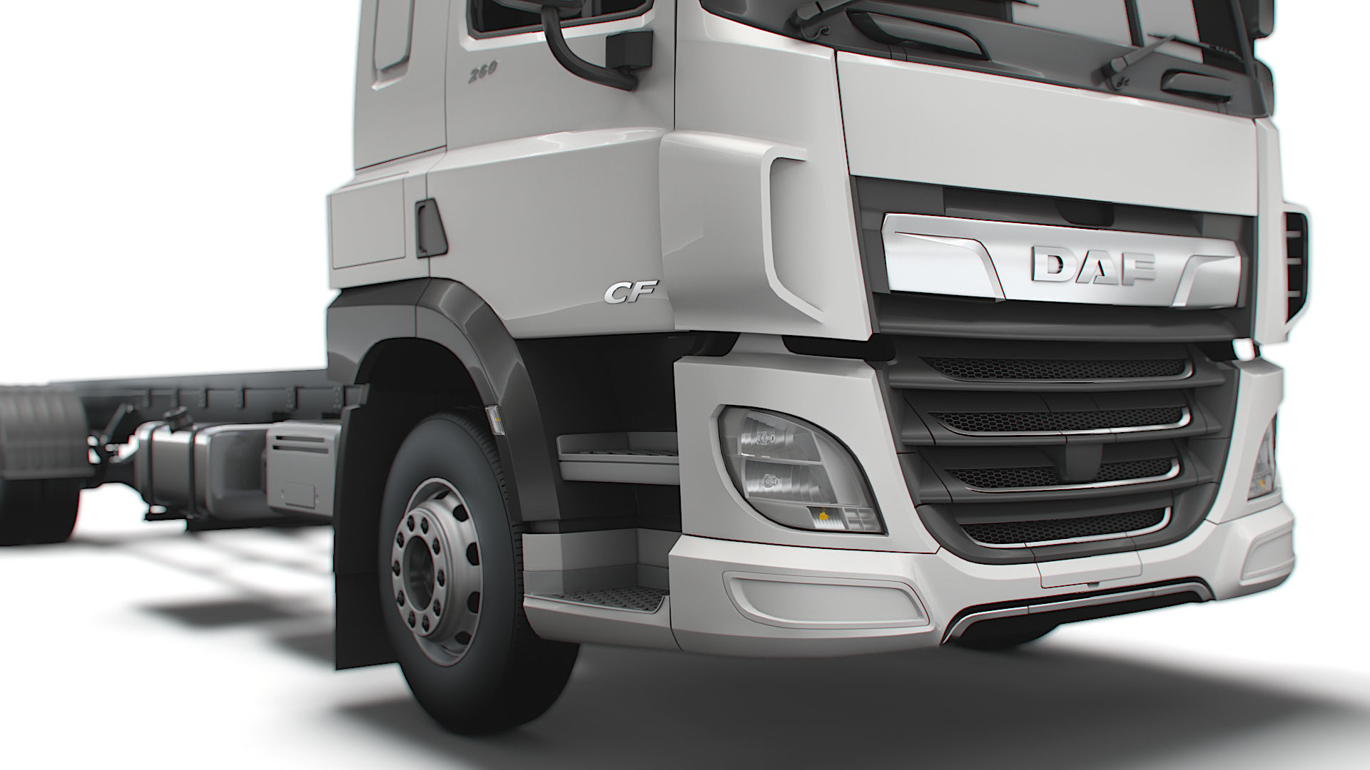 DAF CF Chassis 2020 3D model | CGTrader