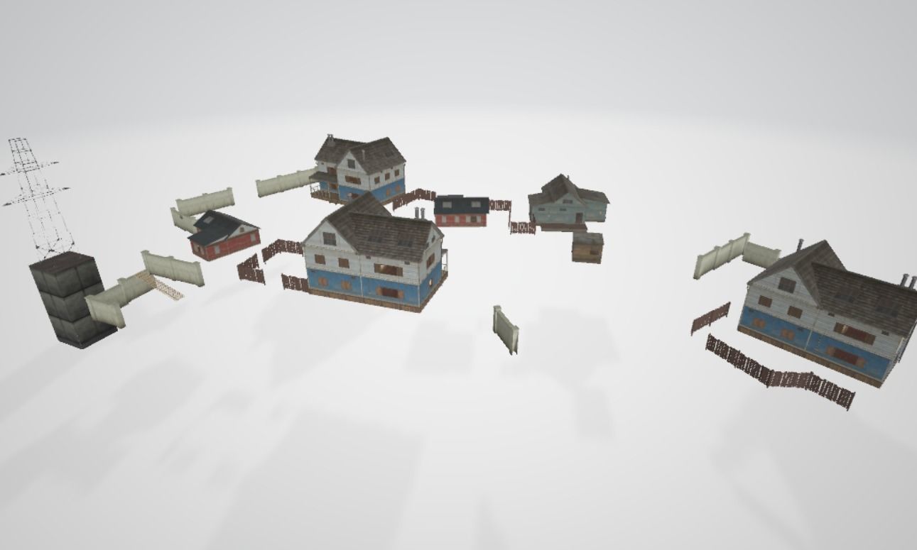 free fire building 3D model rigged | CGTrader