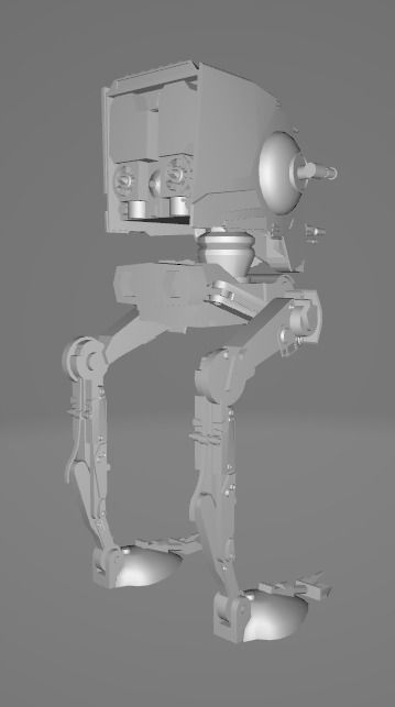3D model Star Wars ATST Walker - Low Poly Game - Battlefield - FBX ...