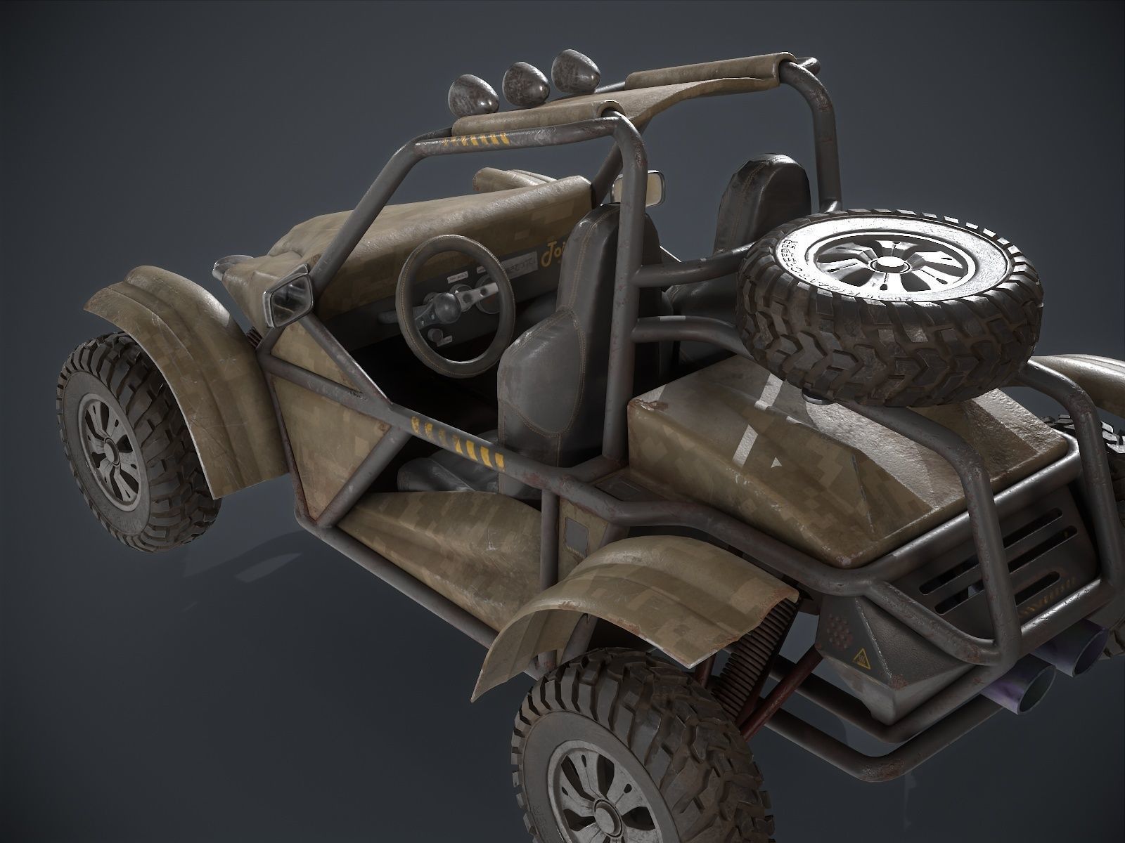 3D model Sand Buggy vehicle for games VR / AR / low-poly | CGTrader