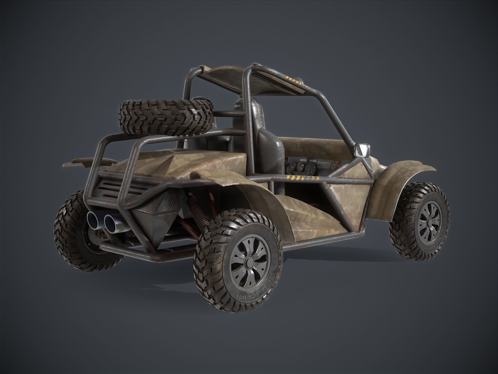 3D model Sand Buggy vehicle for games VR / AR / low-poly | CGTrader