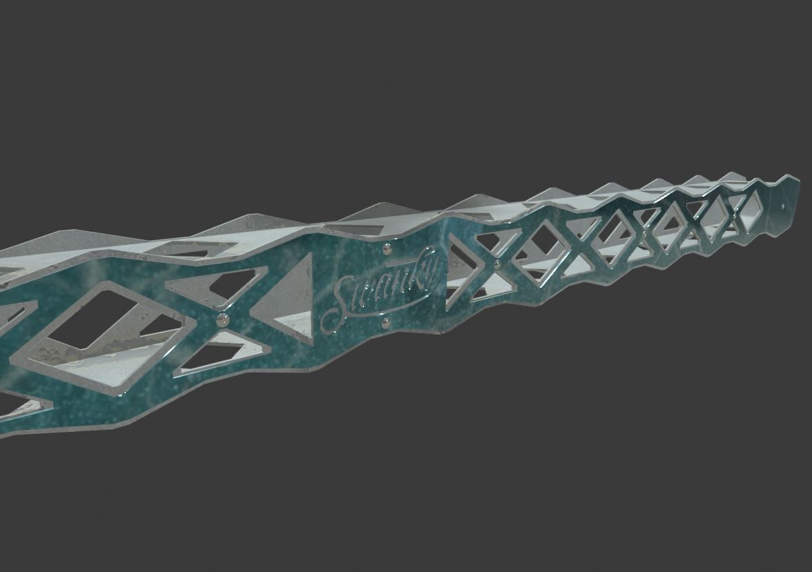 STEEL LADDER BAR 3D model | CGTrader