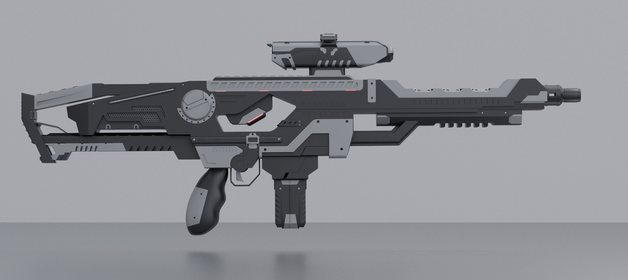 Sci-Fi gun 3D model | CGTrader