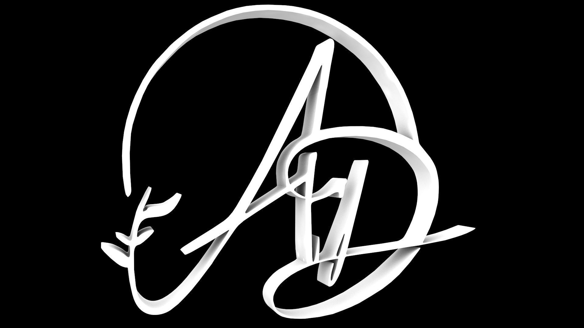 AD Logo 3D Design 3D model 3D model | CGTrader