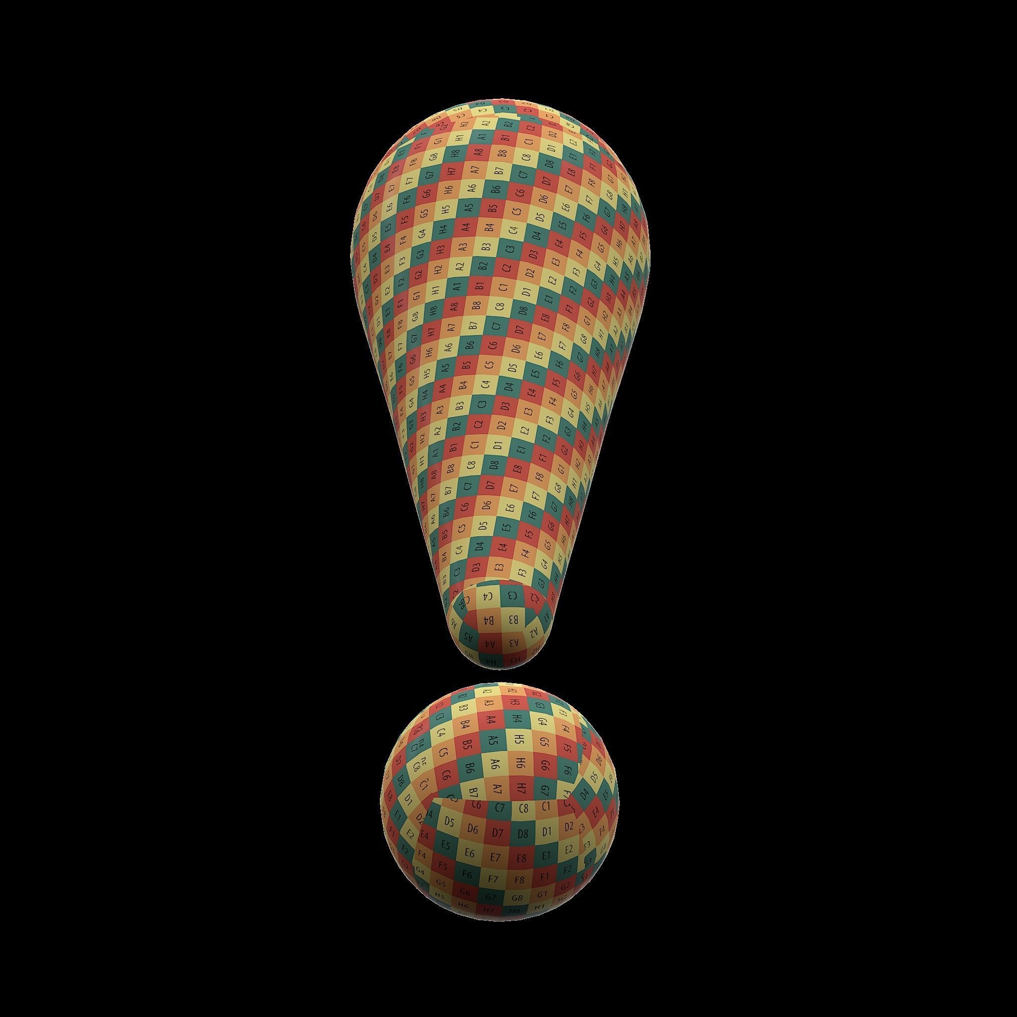 Exclamation Mark 3D model | CGTrader